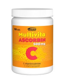 MULTIVITA ASCORBIN 500MG 100 TABL - Valtarin apteekki